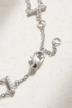 DE BEERS LONDON 18-karat White Diamond Bracelet