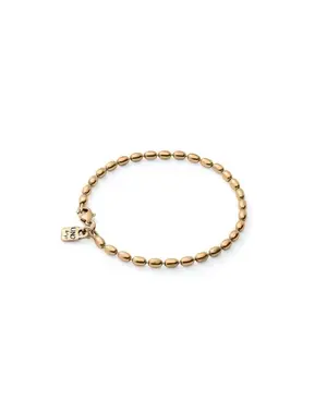 UNODE50 18k -plated Oval Link Charm Bracelet
