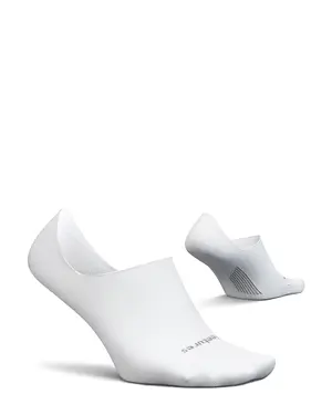 FEETURES Elite Ultra Light Invisible Socks White