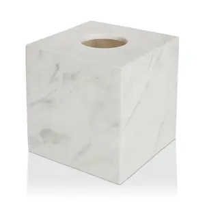 KASSATEX Marmol Tissue Holder - White Marble