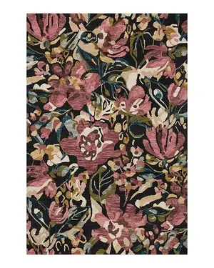LOLOI Belladonna Blm-01 Area Rug, 2'3 X 3'9 - Black/pink