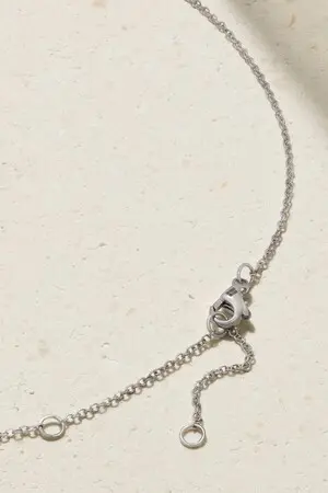 DE BEERS LONDON 18k White Diamond Necklace