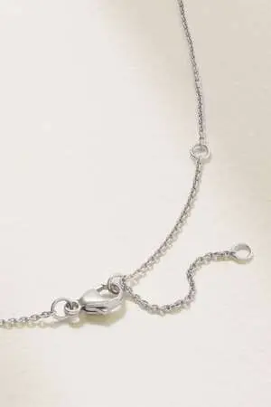 DE BEERS LONDON 18k White Diamond Necklace