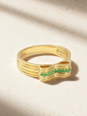 ALMASIKA Berceau 18-karat Emerald Ring - Gold