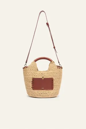 Ba&sh Ara Raffia Tote - Brown