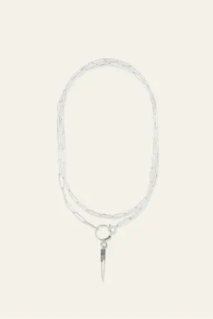 Ba&sh Naomie Chain Necklace - Gray