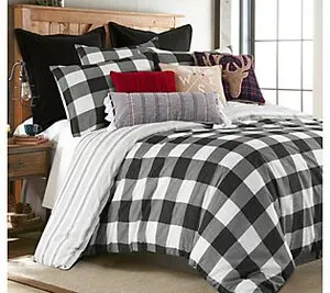 LEVTEX HOME Camden Buffalo Check 3-piece Full/q Ueen Duvet Set - One-color