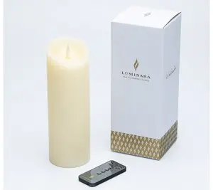 LUMINARA 8.5' Tall Unscented Flameless Candle W Th Remote - One-color