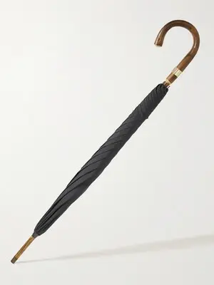 Kingsman London Undercover Chestnut Wood-handle Umbrella