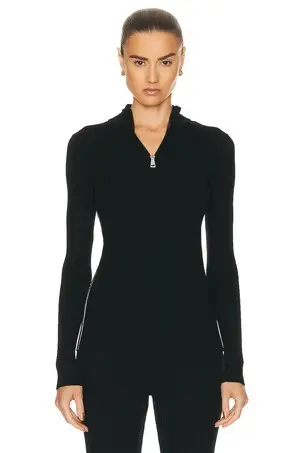 Moncler Zip Up Turtleneck Top