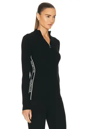 Moncler Zip Up Turtleneck Top