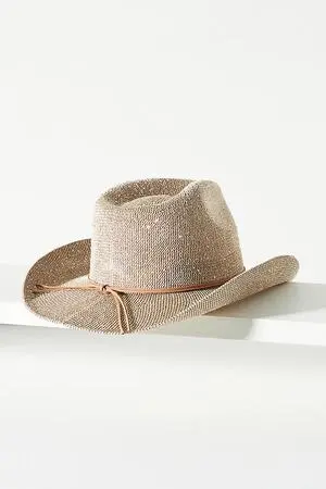 Anthropologie Sparkle Cowboy Hat