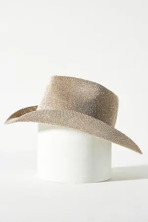Anthropologie Sparkle Cowboy Hat