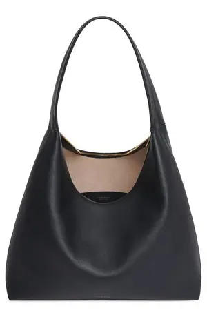 MANSUR GAVRIEL Maxi Candy Leather Hobo Bag - Black