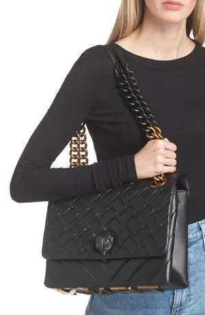 Kurt Geiger Large Kensington Leather Shoulder Bag