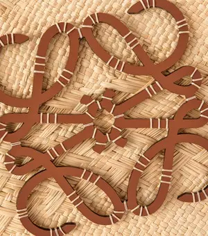 Loewe X Paula’s Ibiza Woven Anagram Basket Bag - Beige