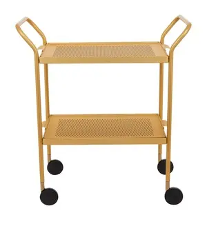 KAYMET Two-tier Rubber Grip Trolley - Gold