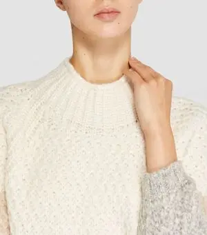 Eleventy Alpaca-wool Striped Sweater