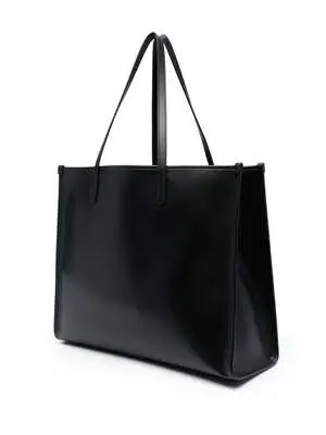 Dolce & Gabbana Logo-embossed Leather Tote Bag - Black