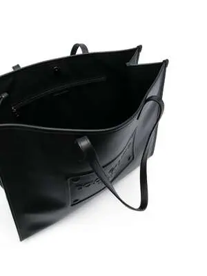 Dolce & Gabbana Logo-embossed Leather Tote Bag - Black