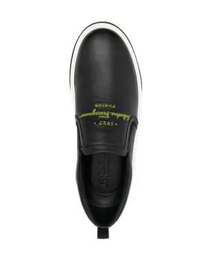 FERRAGAMO Cassina Leather Low-top Sneakers