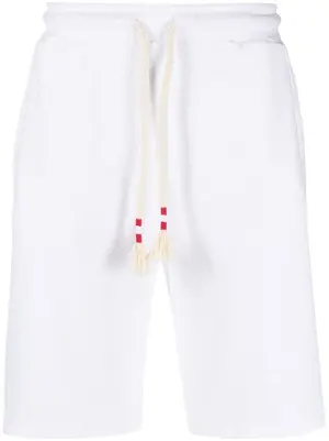 MC2 SAINT BARTH Logo-Patch Bermuda Shorts White