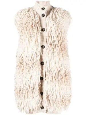 Brunello Cucinelli Fringed Knit Vest