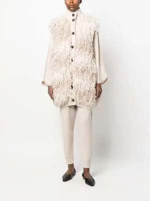 Brunello Cucinelli Fringed Knit Vest