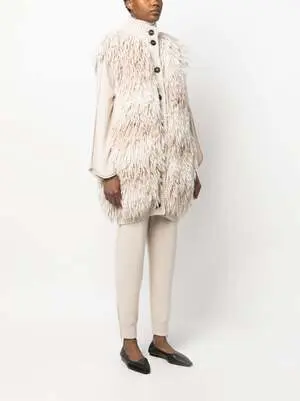 Brunello Cucinelli Fringed Knit Vest