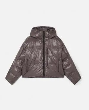 Stella McCartney Truenature Short Padded Coat - Gray