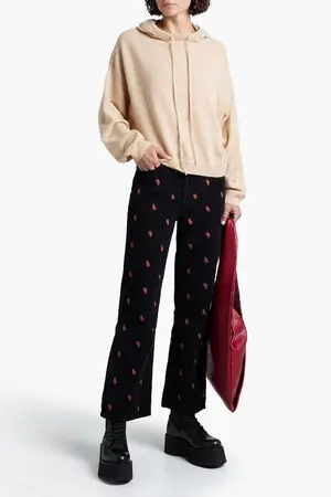 RE/DONE Embroidered Corduroy Flared Pants