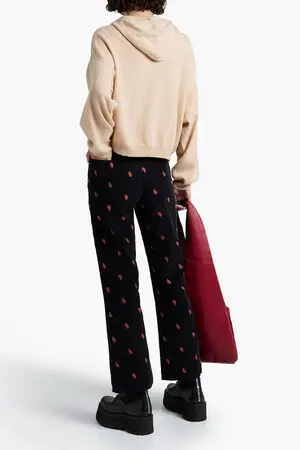 RE/DONE Embroidered Corduroy Flared Pants