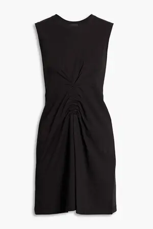 ATM Anthony Thomas Melillo Ruched Cotton-jersey Mini Dress