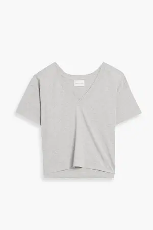 Loulou De Saison Pima Cotton-jersey T-shirt - Light Gray