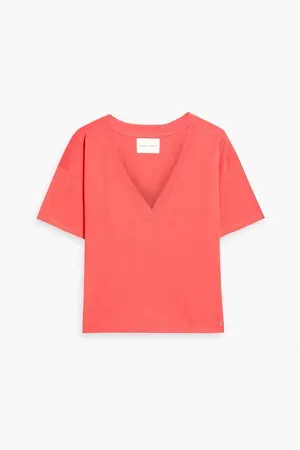 Loulou De Saison Pima Cotton-jersey T-shirt - Tomato Red