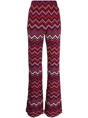 Missoni Zigzag-print High-waisted Trousers