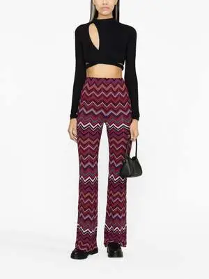 Missoni Zigzag-print High-waisted Trousers
