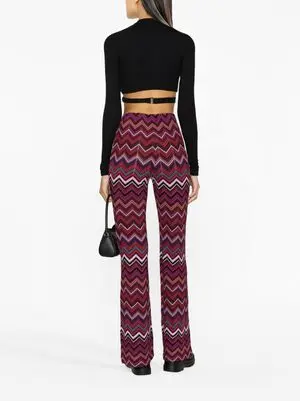 Missoni Zigzag-print High-waisted Trousers