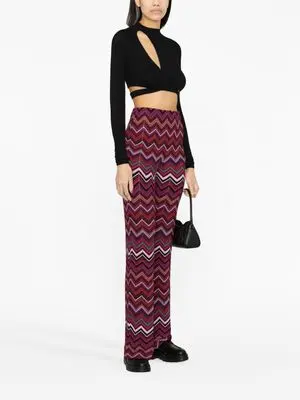 Missoni Zigzag-print High-waisted Trousers