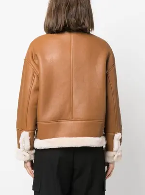 LISKA Zip-front Shearling Jacket
