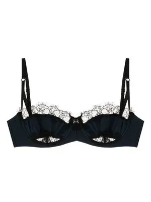 Kiki De Montparnasse Lace Balconette Bra - Blue