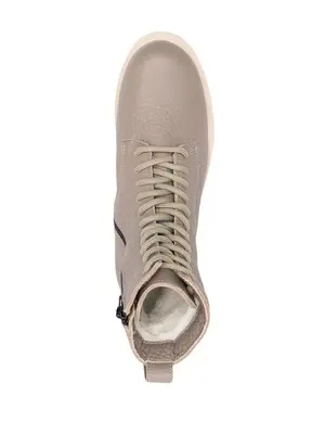 Furla Rita Lace-up Combat Boots - Neutrals