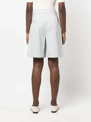 Eleventy Cotton-blend Tailored Shorts - Blue