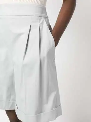 Eleventy Cotton-blend Tailored Shorts - Blue