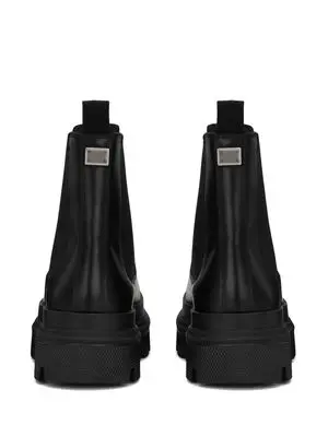 Dolce & Gabbana Brushed Leather Chelsea Boots