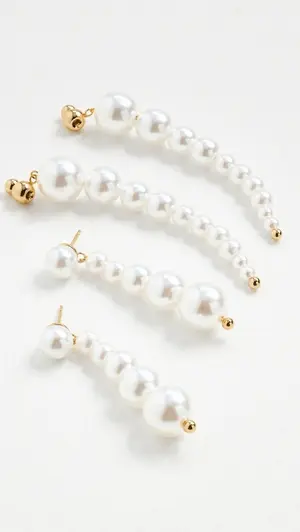 Cult Gaia Loreli Imitation Earrings - Pearl