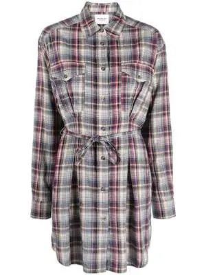 MARANT ETOILE Liliane Midi Shirt Dress - Blue