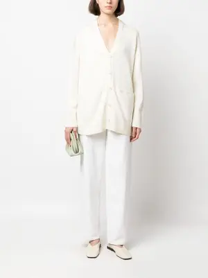 Theory Fine-knit Elbow-patch Cardigan