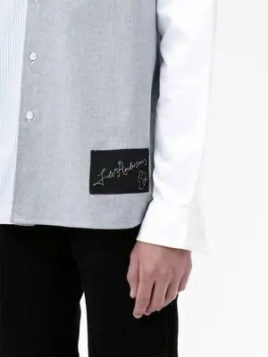 JW Anderson Patchwork-design Cotton Shirt