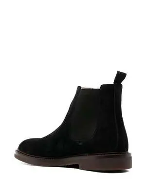 Brunello Cucinelli Elasticated Chelsea Leather Boots